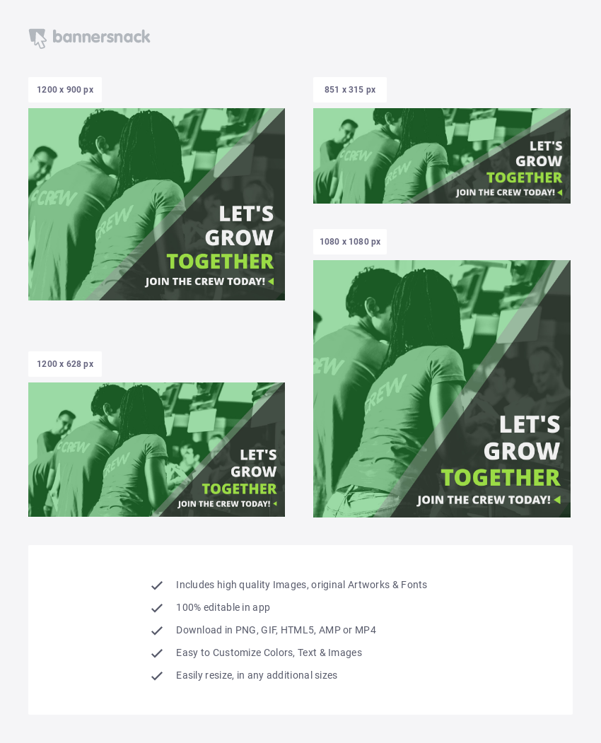 Recruitment Ad Template Ad Template Creatopy