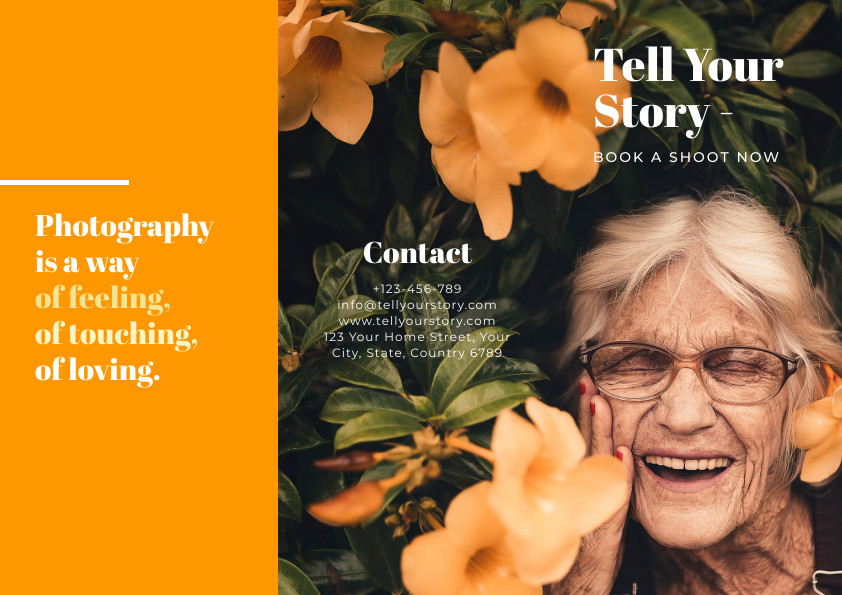 Tell Your Story Photography – Brochure Template Ad Template - Creatopy